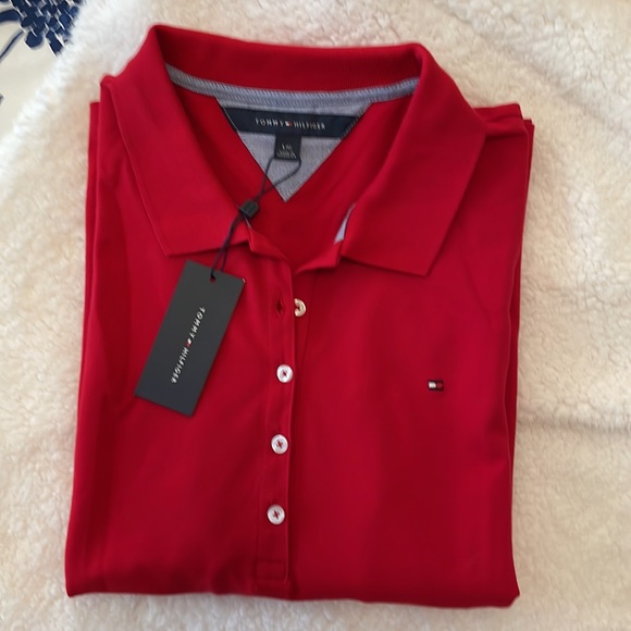 Tommy Hilfiger | Tops | Red Tommy Hilfiger Tshirt | Poshmark